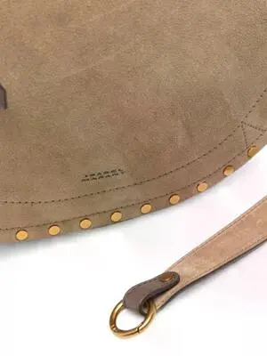 Isabel Marant Étoile Oskan Stud-embellished Suede Shoulder Bag