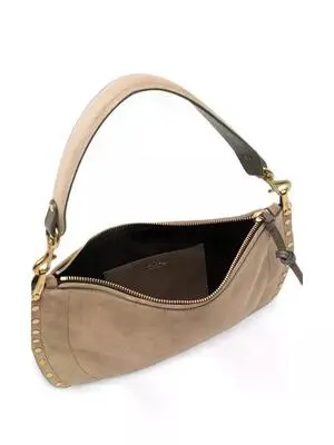 Isabel Marant Étoile Oskan Stud-embellished Suede Shoulder Bag