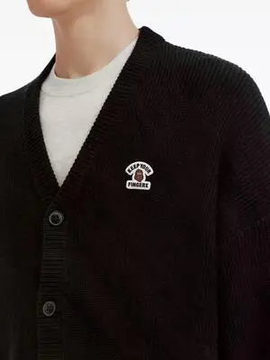 FINGERCROXX Logo-patch V-neck Cardigan
