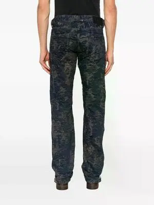 DIESEL® 1985 Laekee Distressed Jacquard-knit Jeans