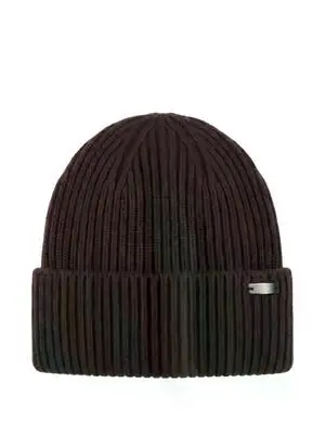 Fedeli Norge Ribbed-knit Beanie Hat - Brown