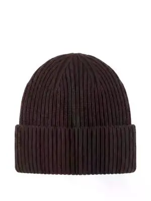 Fedeli Norge Ribbed-knit Beanie Hat - Brown