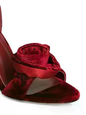Lola Cruz Fiorella Ankle-strap Heeled Sandals