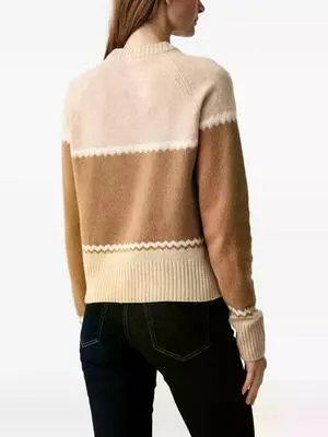 COLMAR Zigzag-pattern Raglan-sleeve Sweater