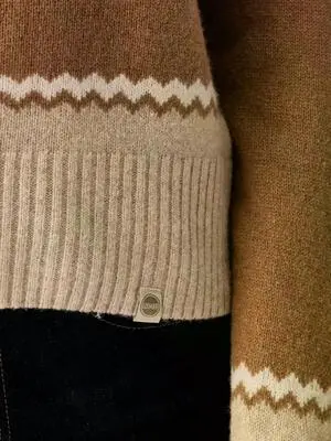 COLMAR Zigzag-pattern Raglan-sleeve Sweater