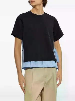 Sacai Layered-panel Chest-pocket T-shirt