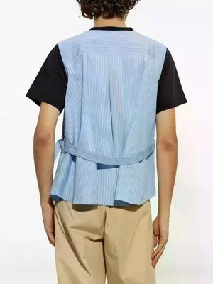 Sacai Layered-panel Chest-pocket T-shirt