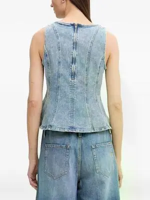 LEVI'S Leighton Peplum Sleeveless Top