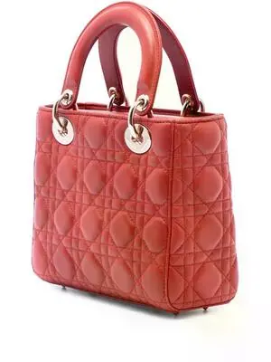 Dior 2017 Small Lambskin Cannage Myabcdior Lady Satchel