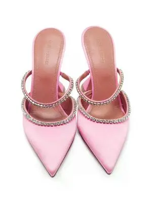 Amina Muaddi Gilda Crystal-embellished Mules