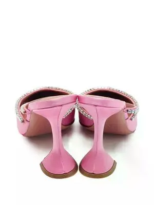 Amina Muaddi Gilda Crystal-embellished Mules