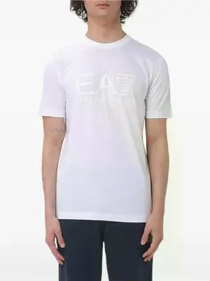 EA7 Logo-print T-shirt - White