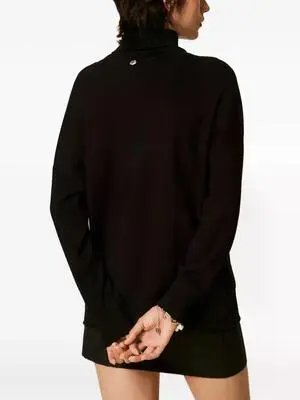 TWINSET Turtleneck Jumper With Sequin Embroidery