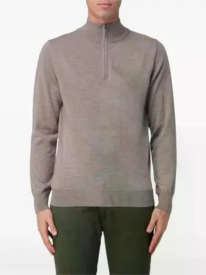 XC Half-zip Merino-wool Sweater - Brown