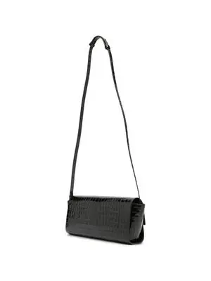 ALYSI Doctor Croc-effect Shoulder Bag
