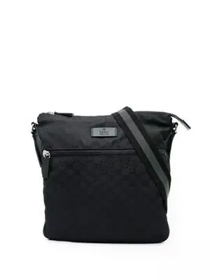 Gucci 2016-2026 Gg Nylon Web Crossbody Bag - Black