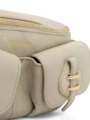 COCCINELLE Small Mavery Pocket Grained Leather Belt Bag
