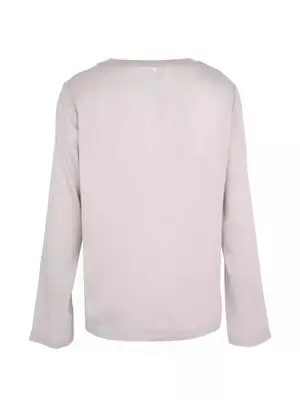 Lorena Antoniazzi Metallic-trim Long-sleeve T-shirt