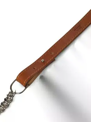 HED MAYNER Chain-link Leather Belt