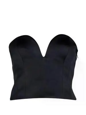 ULLA JOHNSON Ottavia Satin Bustier Top