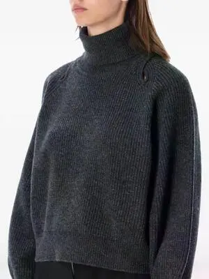 SESSUN Yinga Ribbed-knit Cut-out Sweater