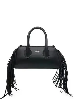Amiri Fringe-detail Leather Tote Bag - Black
