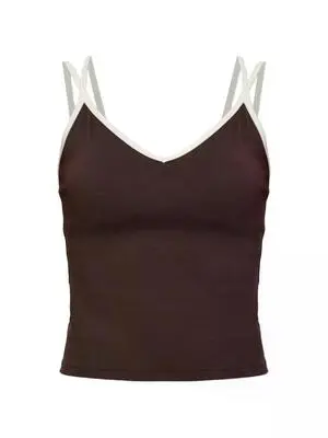 P.E Nation Paramount Logo-print Top - Brown