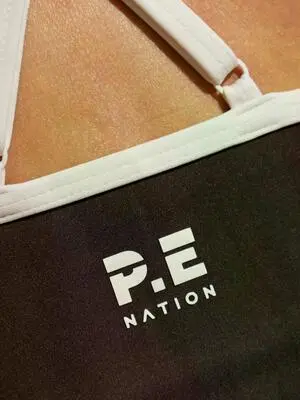P.E Nation Paramount Logo-print Top
