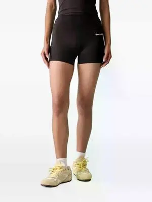 Sporty & Rich Serif Logo-print Cycling Shorts