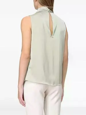 HANITA Draped High-neck Blouse
