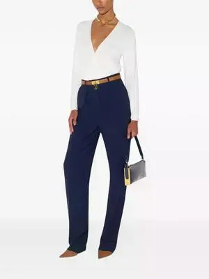 Elisabetta Franchi Lightweight Crêpe Fabric Trousers