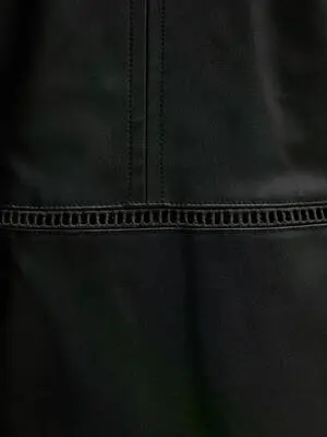Sisley Perforated-detail Faux-leather Tank Top