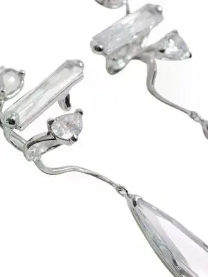 ALAN CROCETTI Clear Mixed Drop Crystal-embellished Cuffs