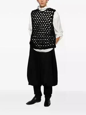 Comme Des Garçons Crew-neck Vest - Black