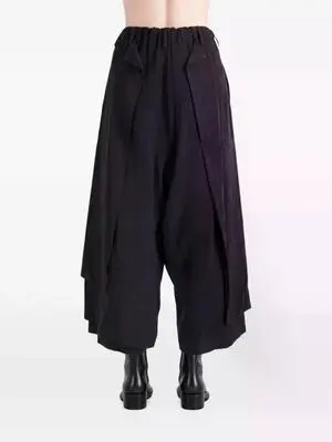 Yohji Yamamoto Layered Button-down Wide-leg Trousers