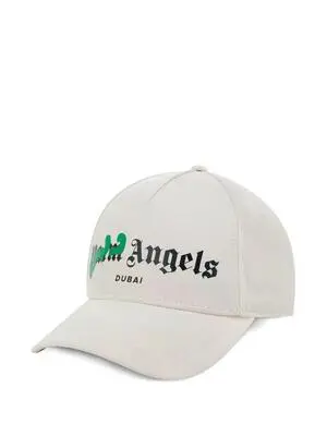 Palm Angels Logo-print Baseball Cap - Neutrals