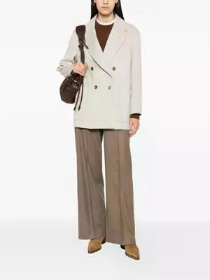Herno Double-breasted Peak-lapel Coat