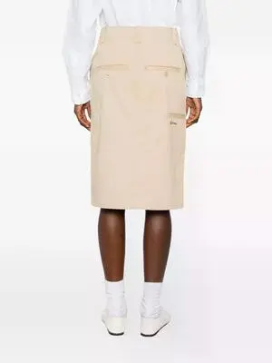 Kenzo Front-slit Button-fastening Midi Skirt