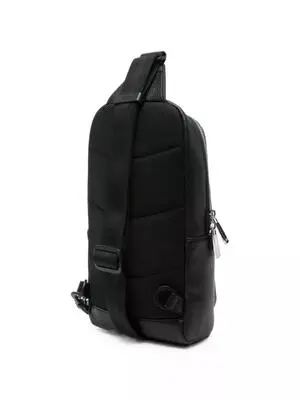 BOSS Ray Pebbled-texture Logo-plaque Messenger Bag