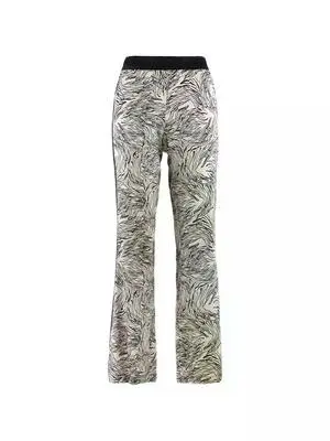 AUBADE Smocky Night Silk-blend Straight-leg Trousers - Neutrals