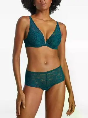 AUBADE Rosessence Lace Plunge Bra - Green