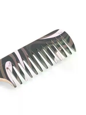 Emilio Pucci Marmo-printed Comb - Black
