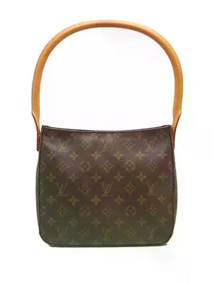 LOUIS VUITTON 2001 Monogram Looping Mm Shoulder Bag - Brown