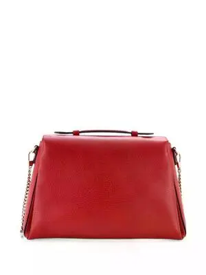 Gucci Interlocking Top Handle Bag Leather Medium Shoulder Bag