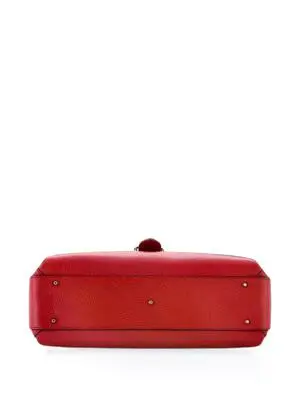 Gucci Interlocking Top Handle Bag Leather Medium Shoulder Bag