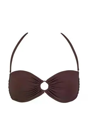 AUBADE Gipsy Muse Ring-detail Bikini Top - Brown