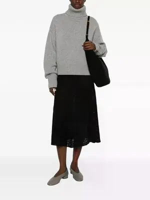 Extreme Cashmere Crop Xtra Roll-neck Sweater