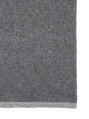 Fedeli Open Colour-block Knitted Scarf - Grey