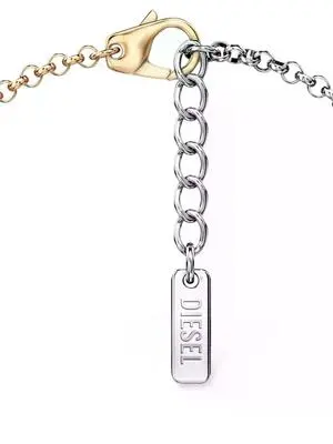 DIESEL® Two-tone Logo-pendant Bracelets