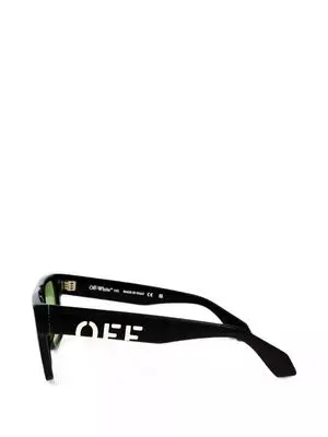 Off-White Casper Logo-detail Sunglasses - Black